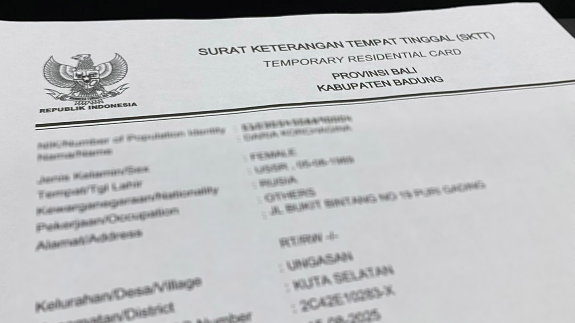 Residence Certificate - Bali Visa and Legal Business Advisor